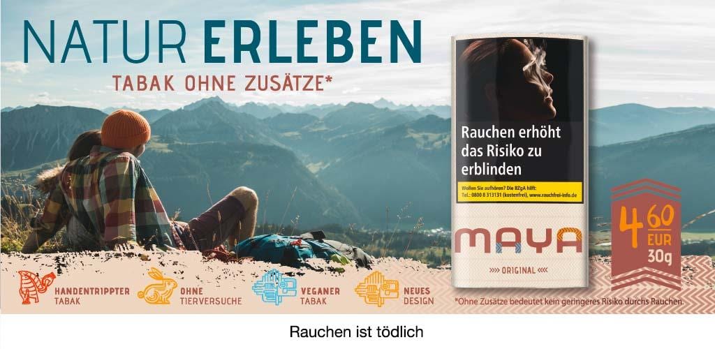 Zigarettentabak Maya Red ohne Zusatzstoffe Feinschnitt 30 g | TABAK ...