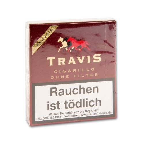 Zigarillos Travis Classic ohne Filter 20 Stück | TABAK-BÖRSE24.de